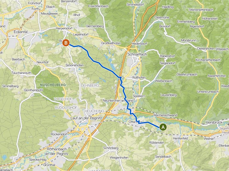 Reichenschwand- Bullach | Mountainbike-Tour | Komoot